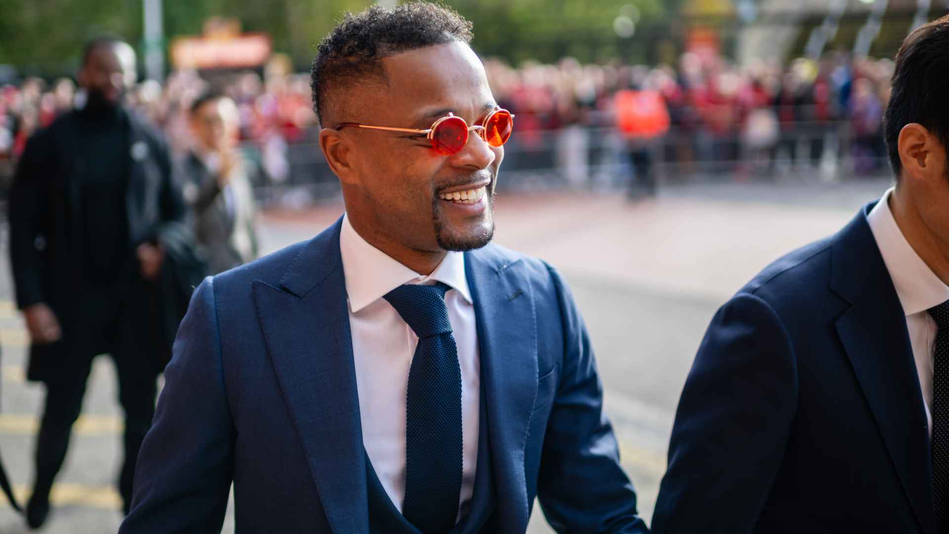 Patrice Evra reacts to Willy Kambwala first interview at Man Utd ...