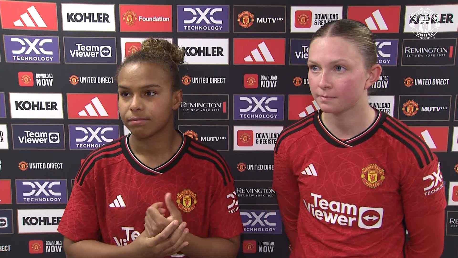 Nikita Parris and Evie Rabjohn interview after Man Utd Women v Everton ...