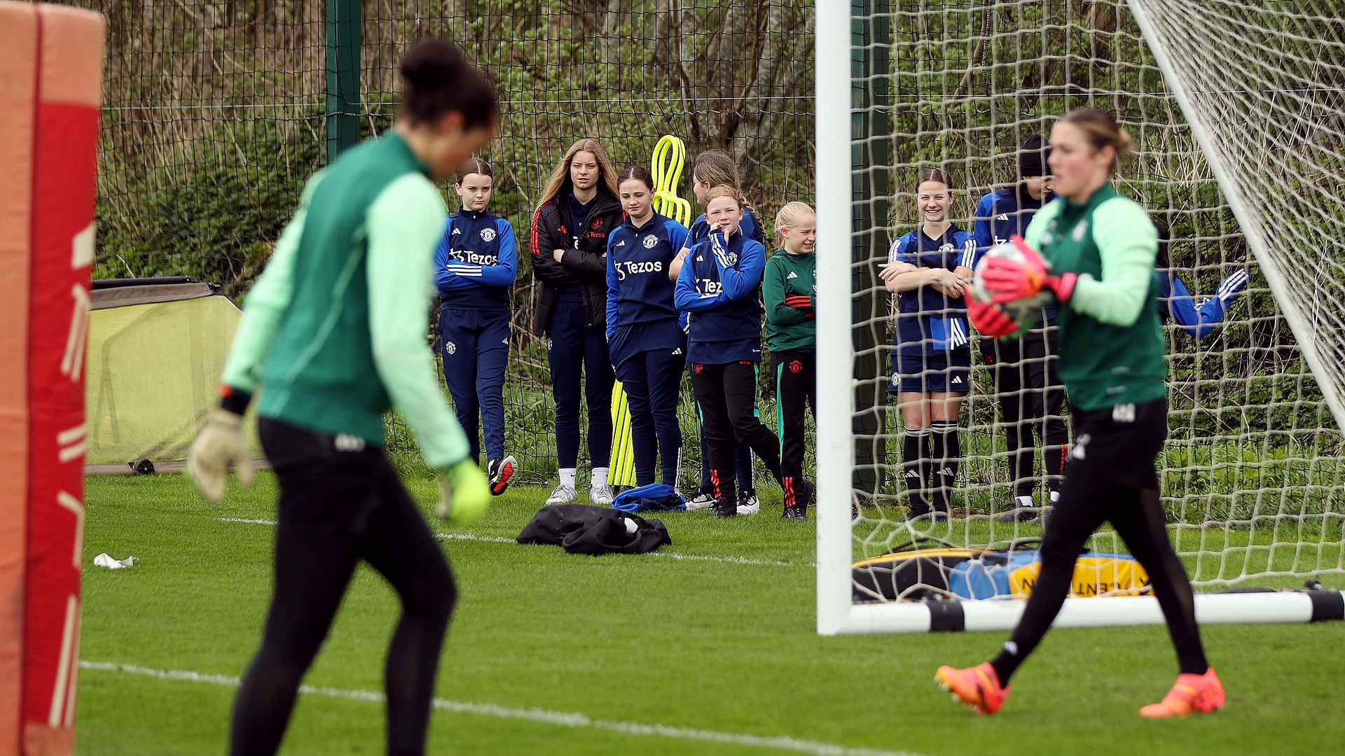 Man Utd Women meet RTC at training 12 April 2024 | Manchester United
