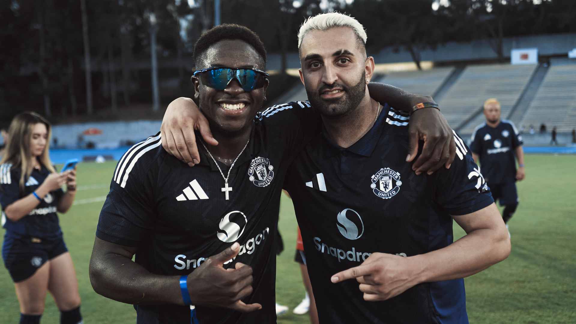 Pictures from Man Utd influencer match in Los Angeles July 2024 ...