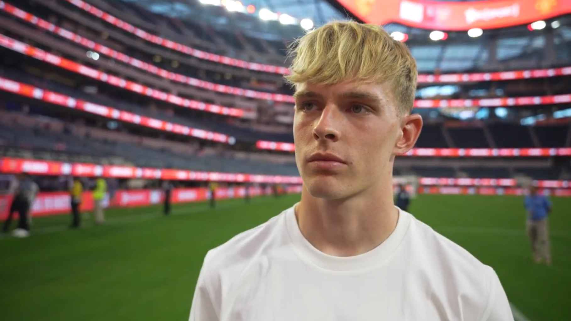 Toby Collyer post match interview after Arsenal v Man Utd 28 July 2024 ...