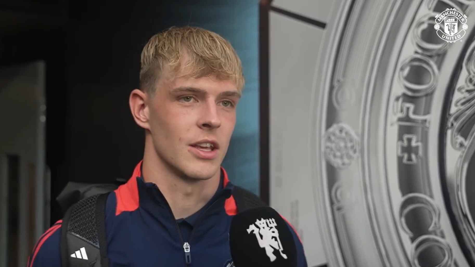Toby Collyer interview after Man Utd debut v Man City in Community ...