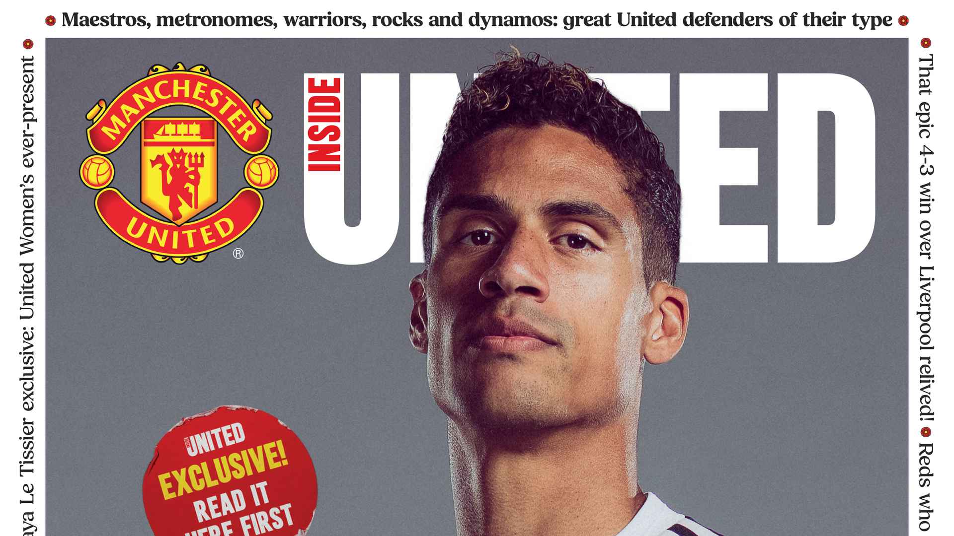 Raphael Varane is Inside United cover star for May 2024 | Manchester United