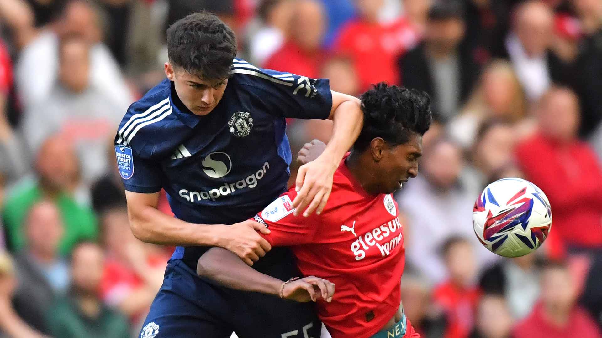 Manchester United U21s' EFL Trophy fixture Barnsley on 21 October 2025 ...