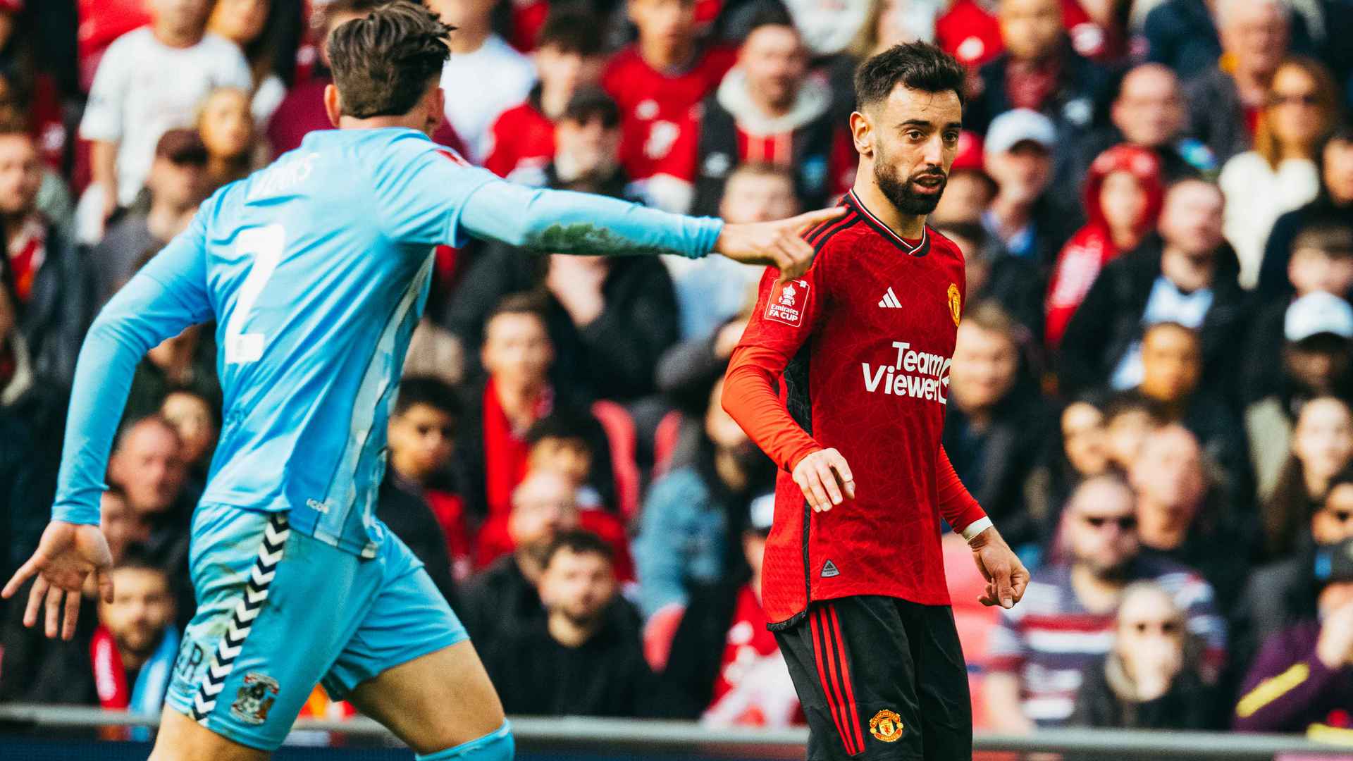 120 in 20 for Coventry v Man Utd FA Cup semi final 21 April 2024 ...