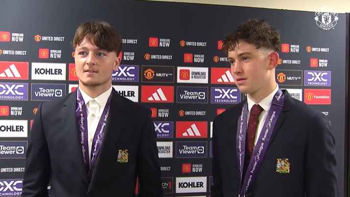 Elyh Harrison and Louis Jackson speak to MUTV following U18 Premier ...