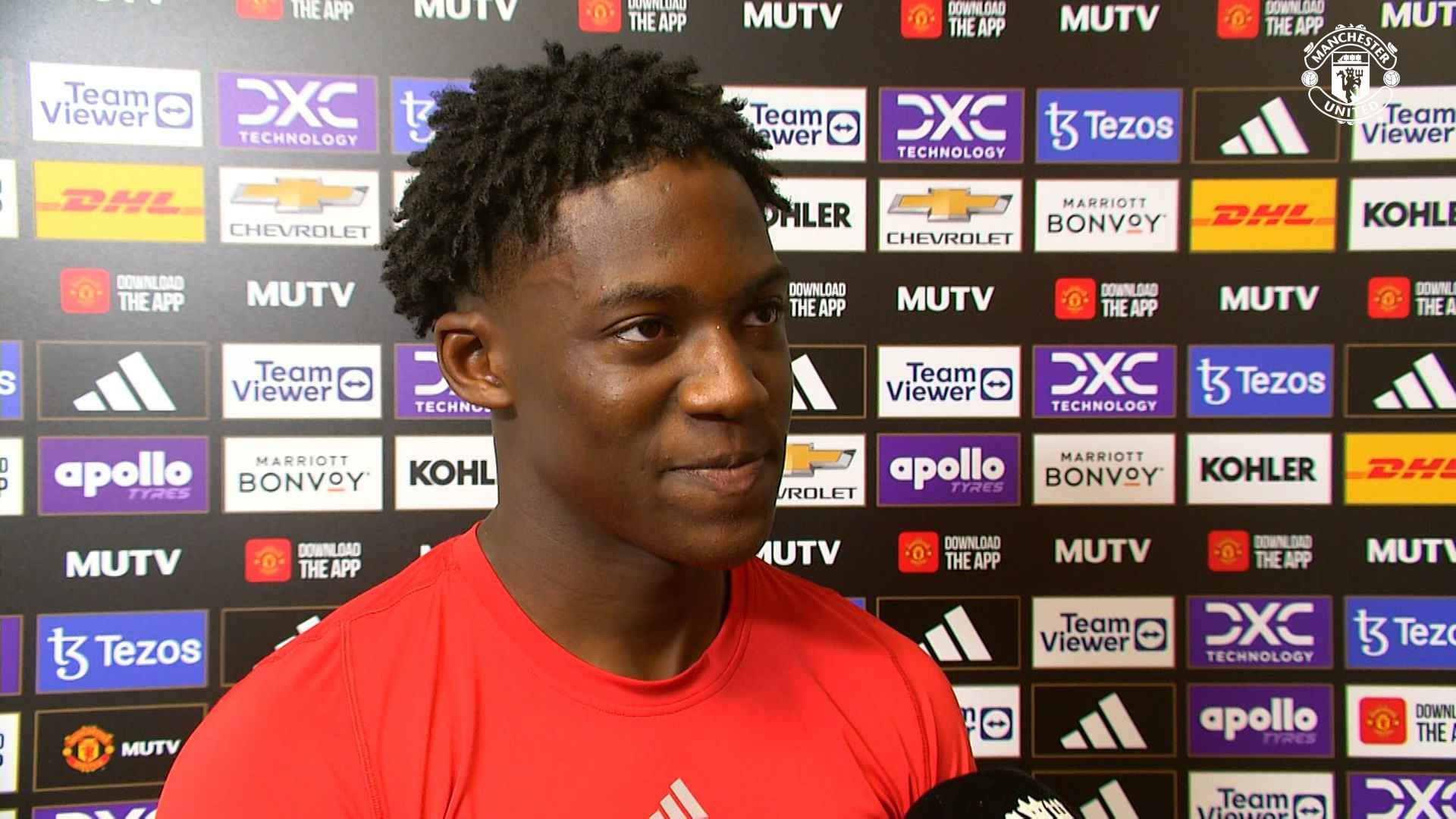 Kobbie Mainoo interview after Man Utd 3 Newcastle 2 in the Premier ...