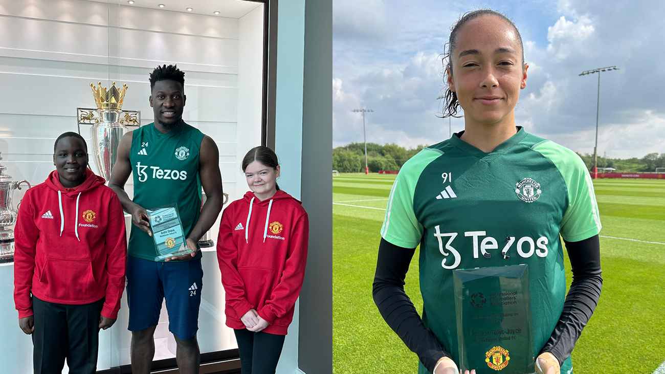 Man Utd announce PFA Community Champions for 2023/24 season | Onana and ...