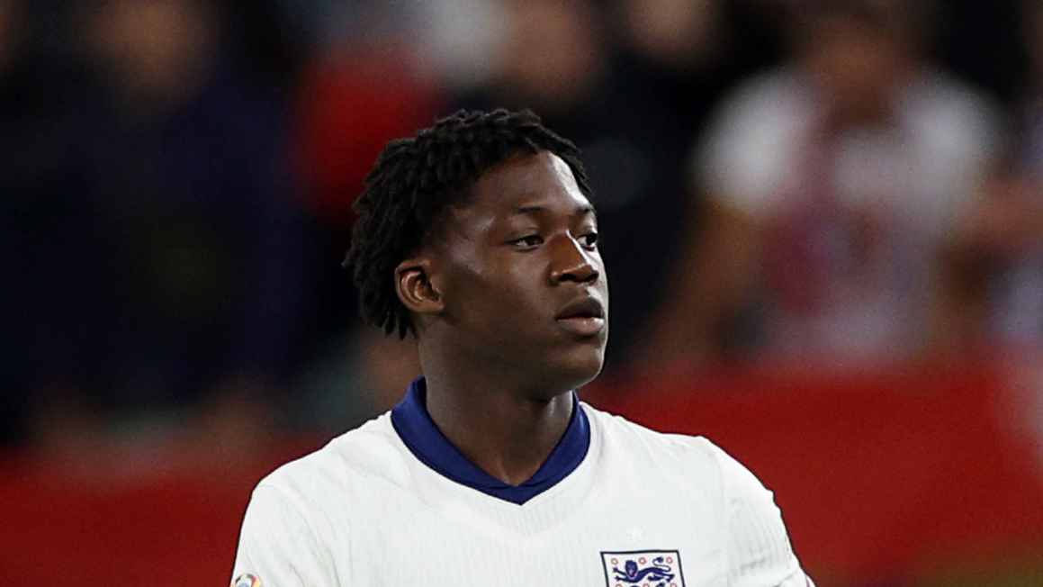 Man Utd midfielder Kobbie Mainoo earns first competitive cap in England ...