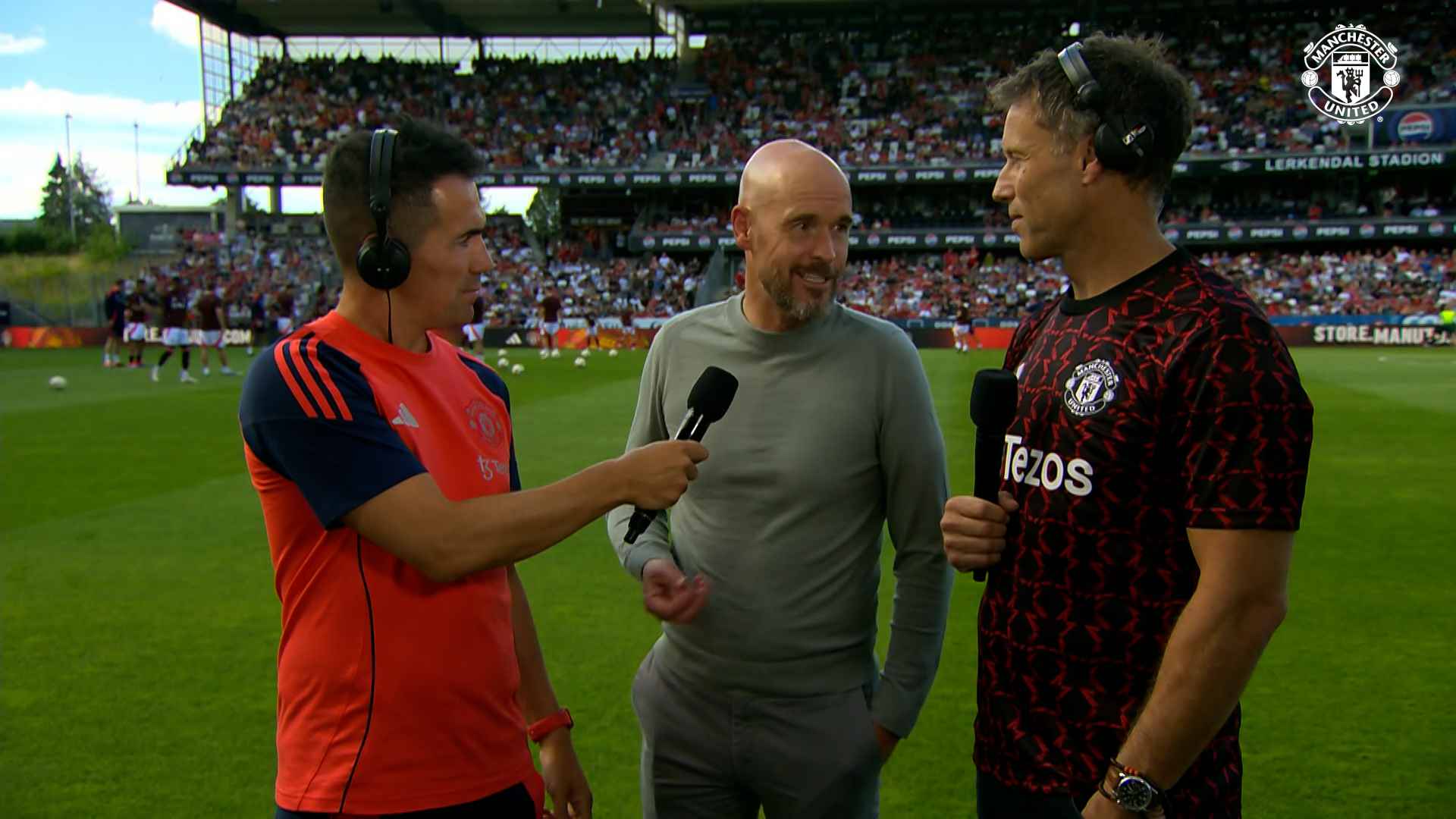 Erik ten Hag pre match interview before Rosenborg v Man Utd 15 July ...