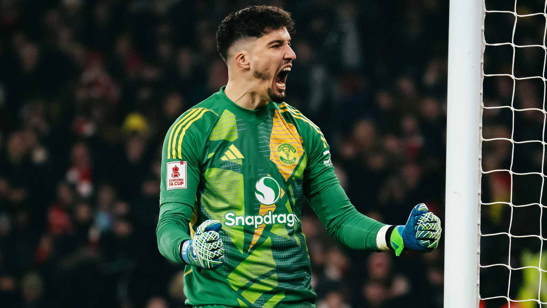 Altay Bayindir reaction after Arsenal v Man Utd in Emirates FA Cup ...