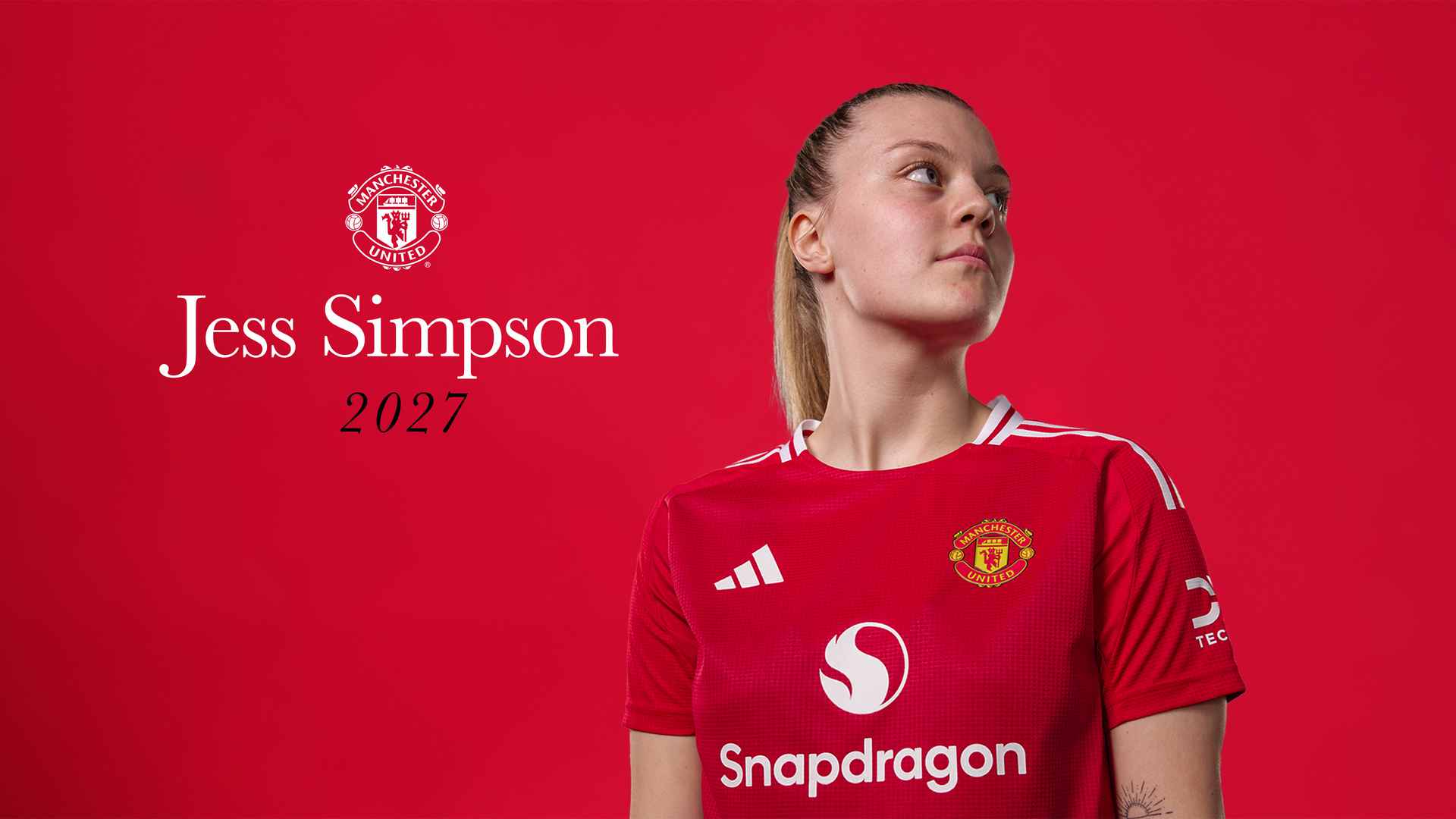 Jess Simpson signs new two year deal with Manchester United Women press ...