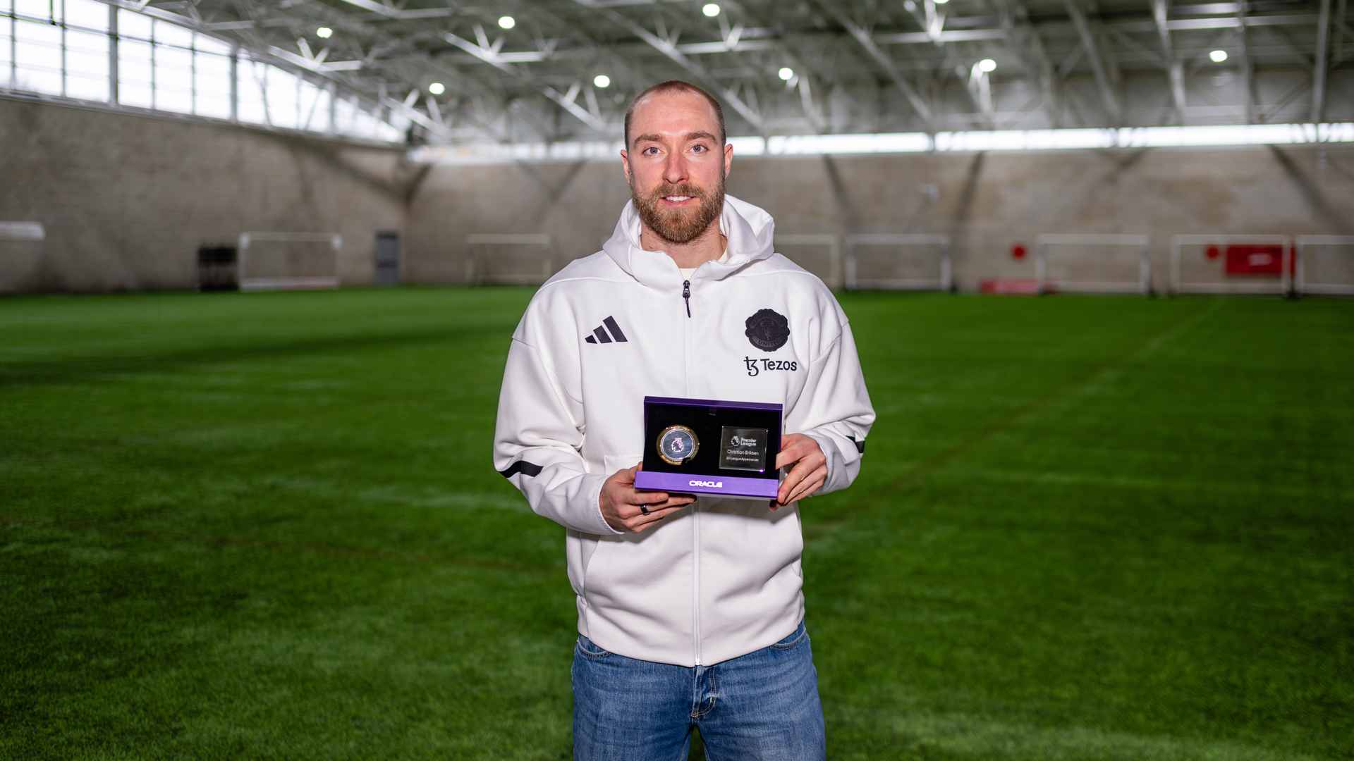 Eriksen presented with award for making 300 Premier League appearances ...