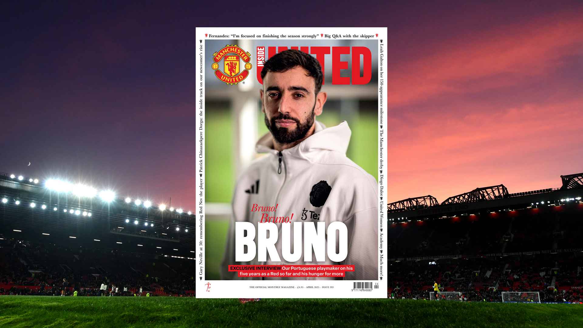 Bruno Fernandes Inside United magazine out at Arsenal game | Manchester ...