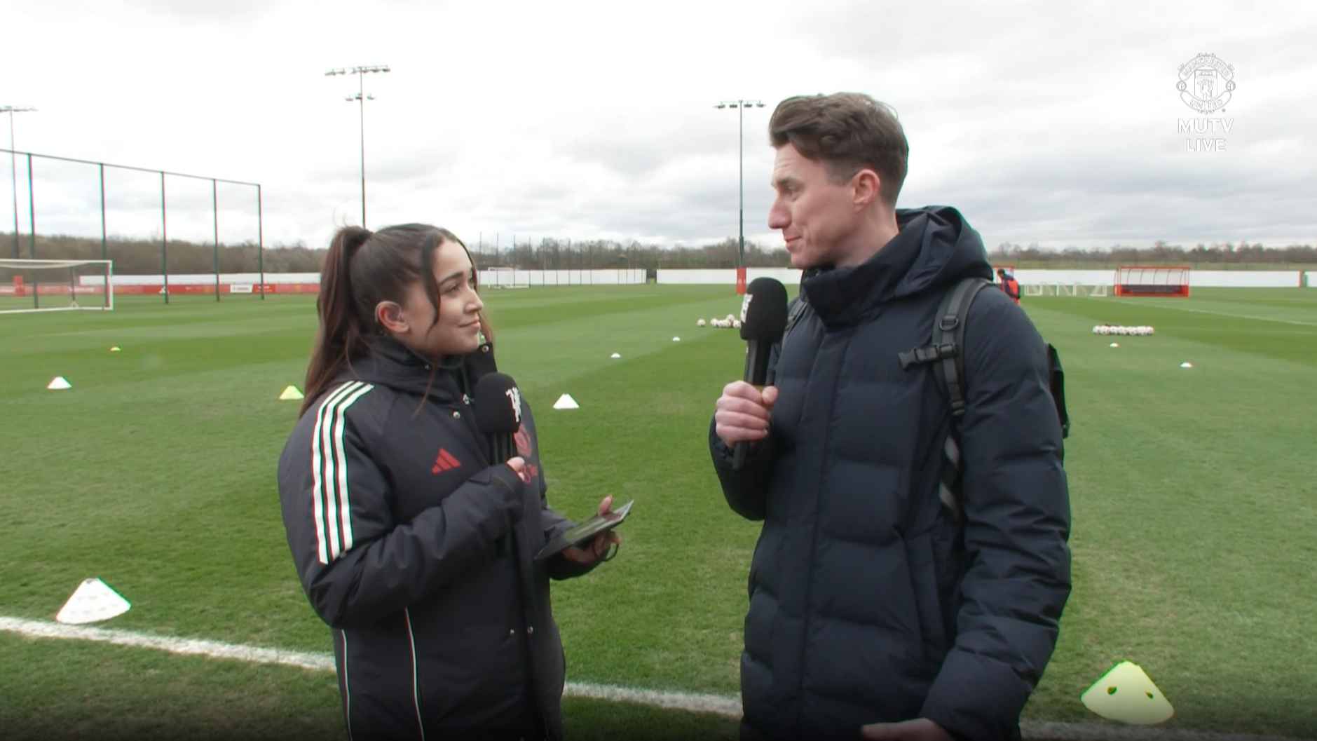 Training clip Laurie Whitwell reflects on Old Trafford event ...