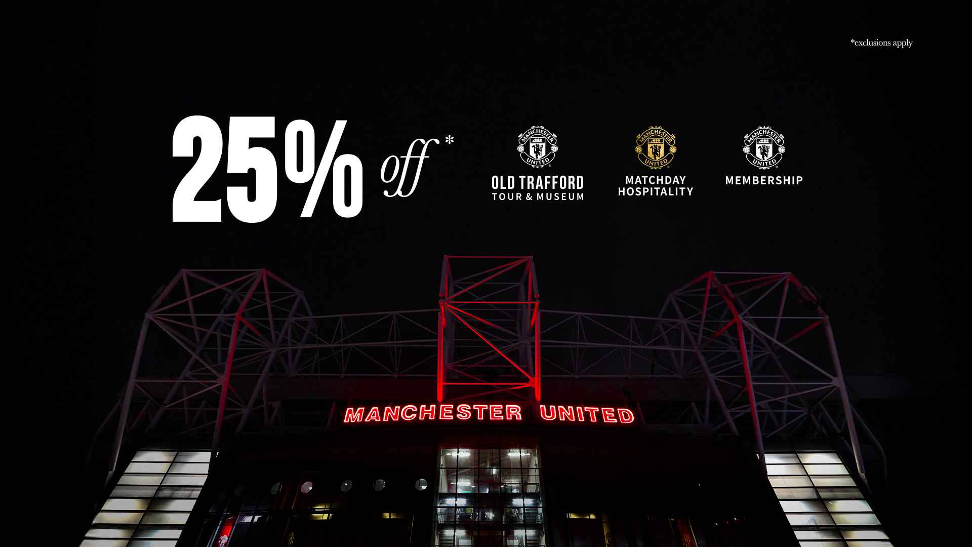 Man Utd Black Friday offers on MUTV hospitality and stadium tour ...