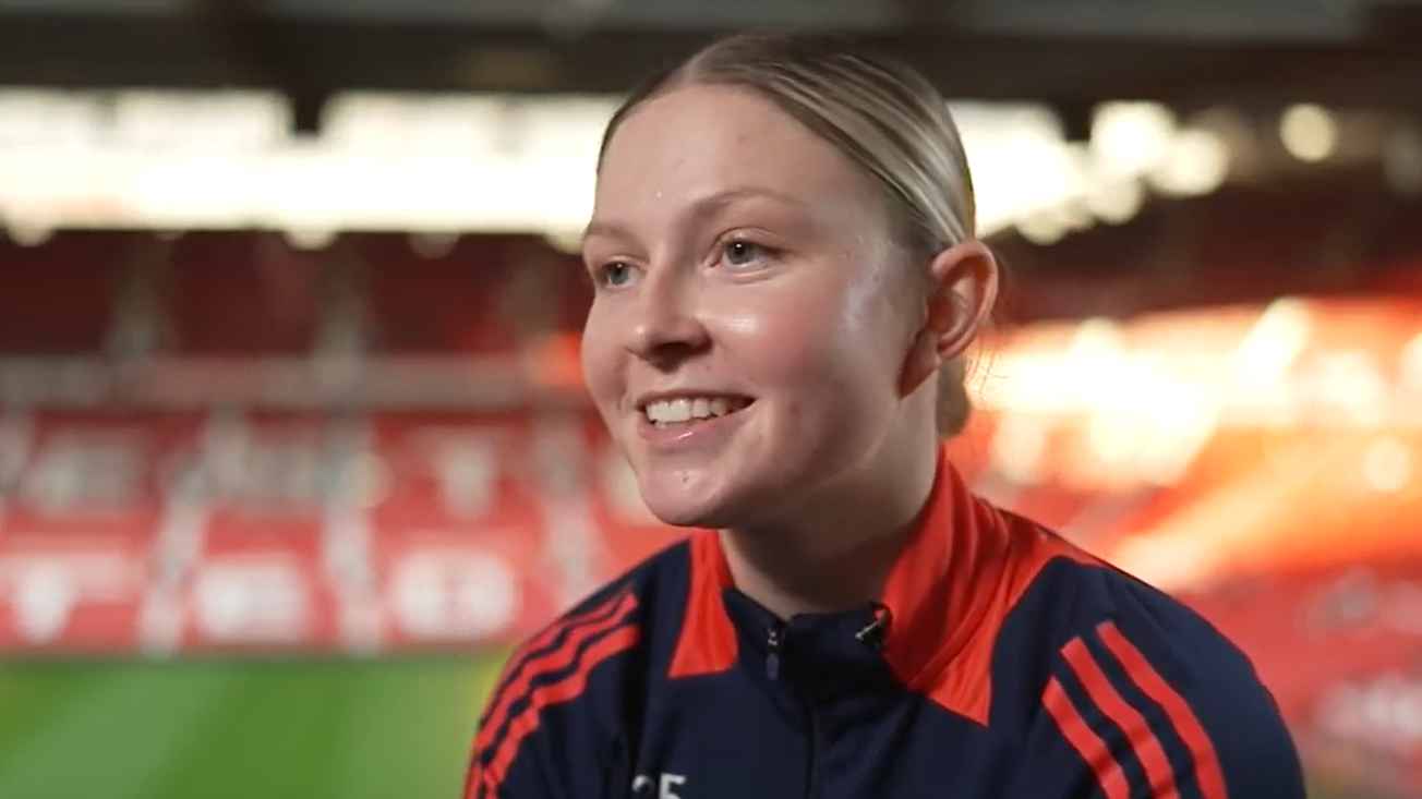 Man Utd defender Evie Rabjohn interview with club media winter break ...