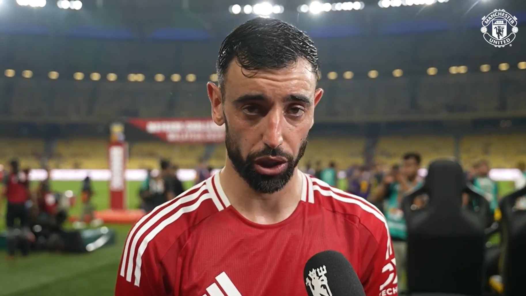 Bruno Fernandes interview after ASEAN All-Stars 1 Man Utd 0 on 28 May ...