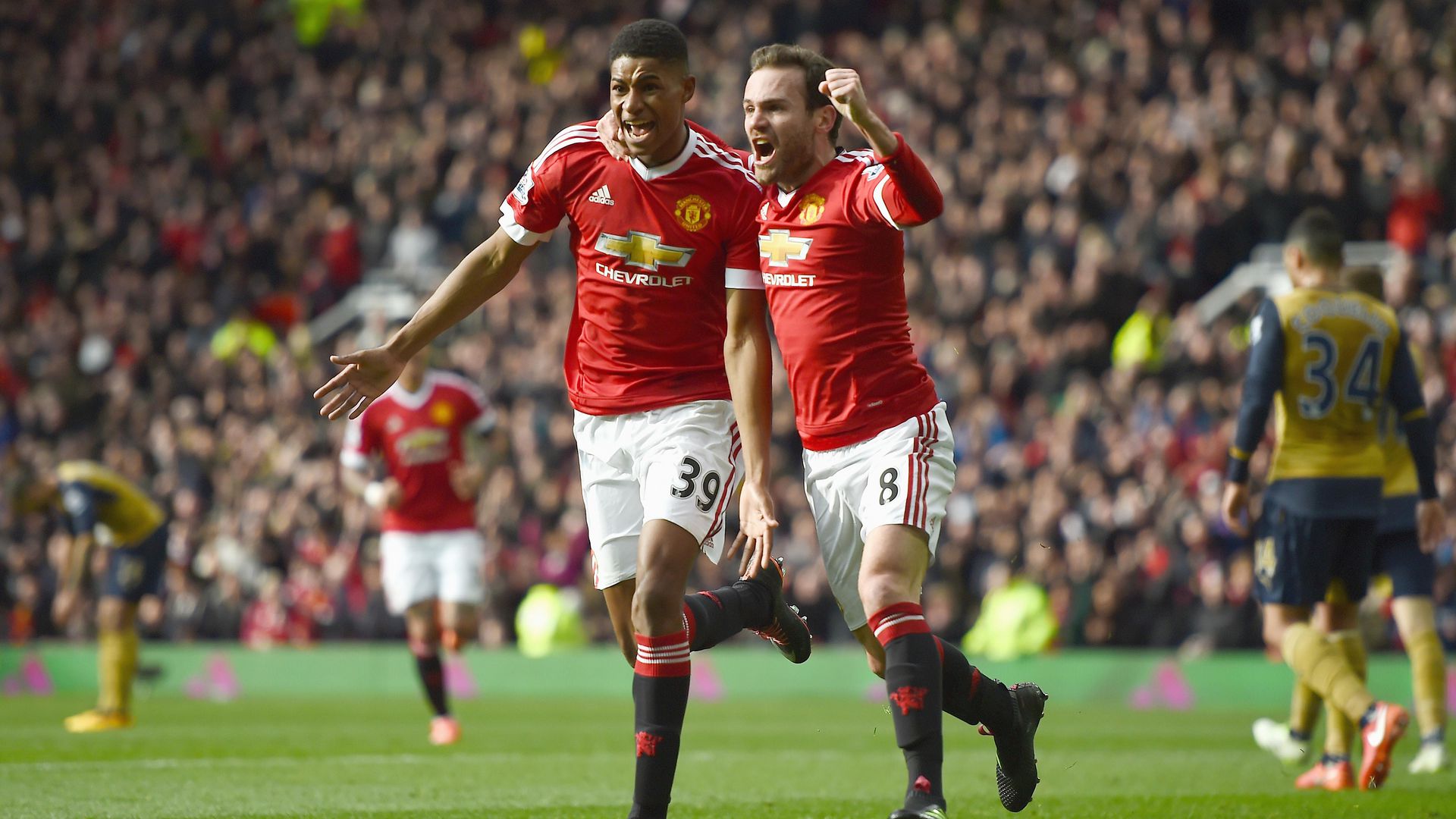 Marcus Rashford Scores Two Goals Against Arsenal On Premier League